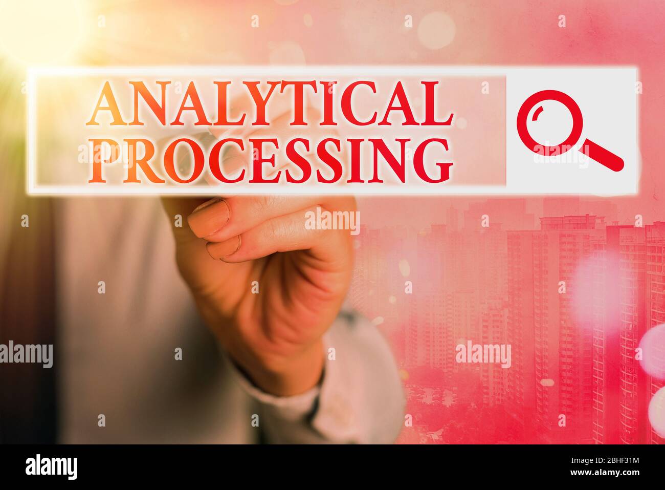 Word writing text Analytical Processing. Business photo showcasing easily View Write Reports ...