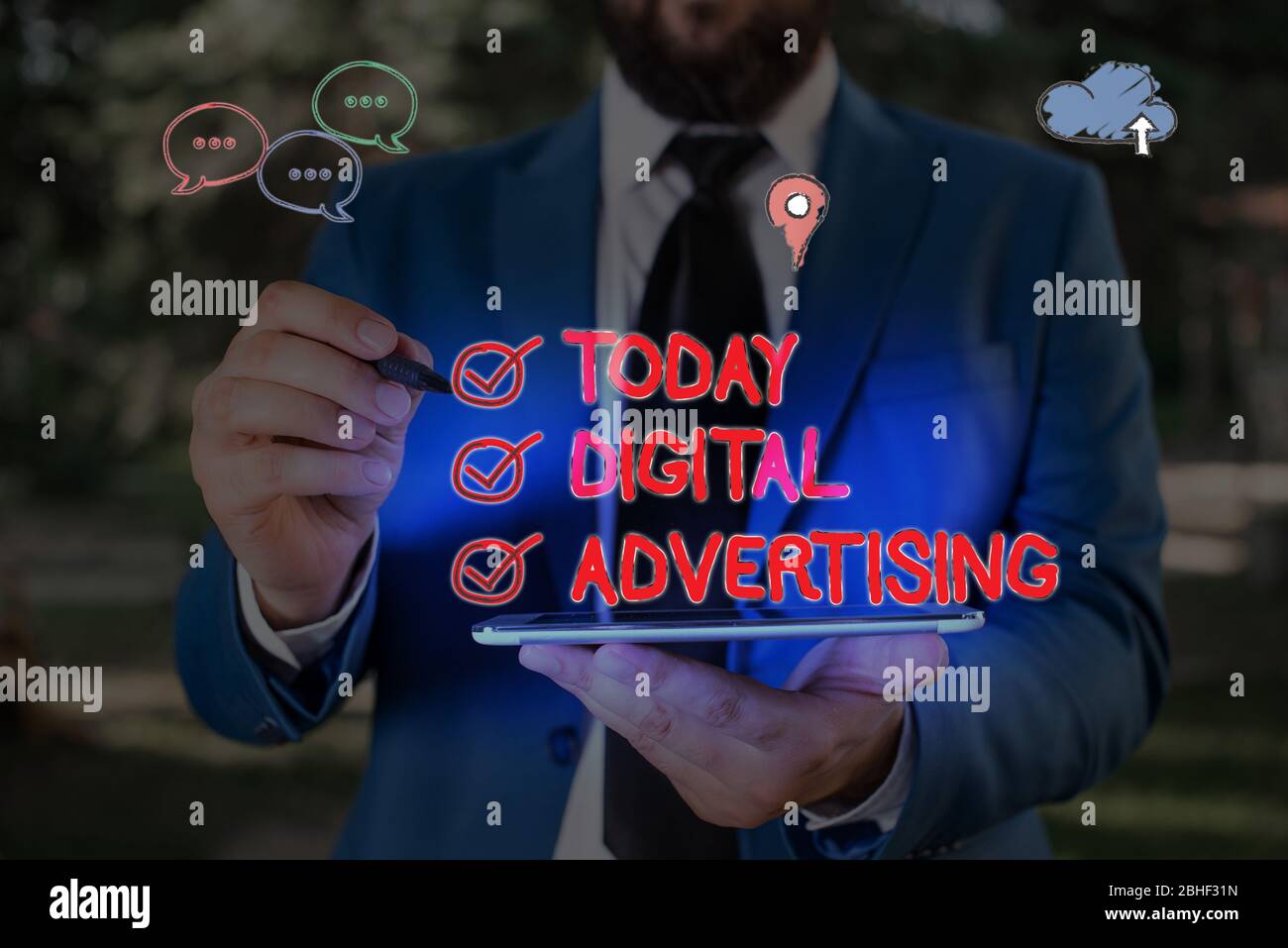 Word writing text Digital Advertising. Business photo showcasing Online ...