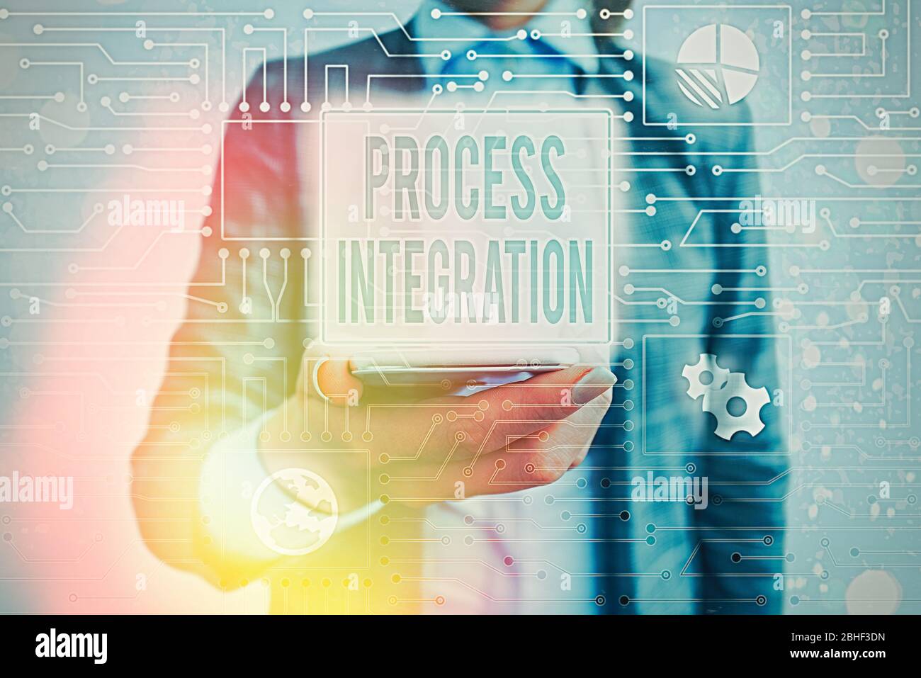 Conceptual hand writing showing Process Integration. Concept meaning ...