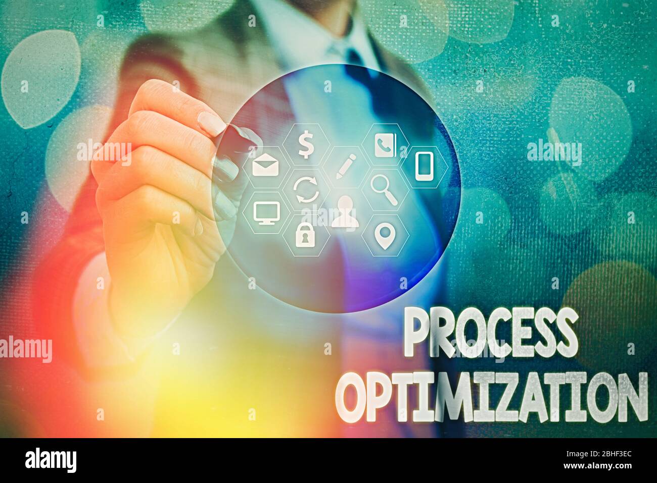 Writing note showing Process Optimization. Business concept for Improve ...