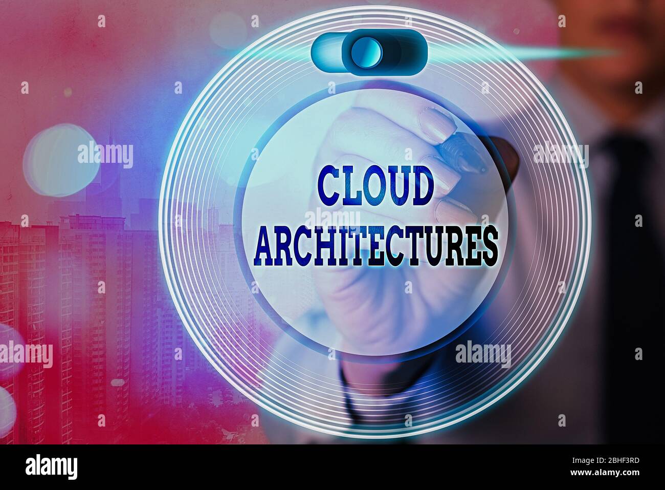 Conceptual hand writing showing Cloud Architectures. Concept meaning Various Engineered ...