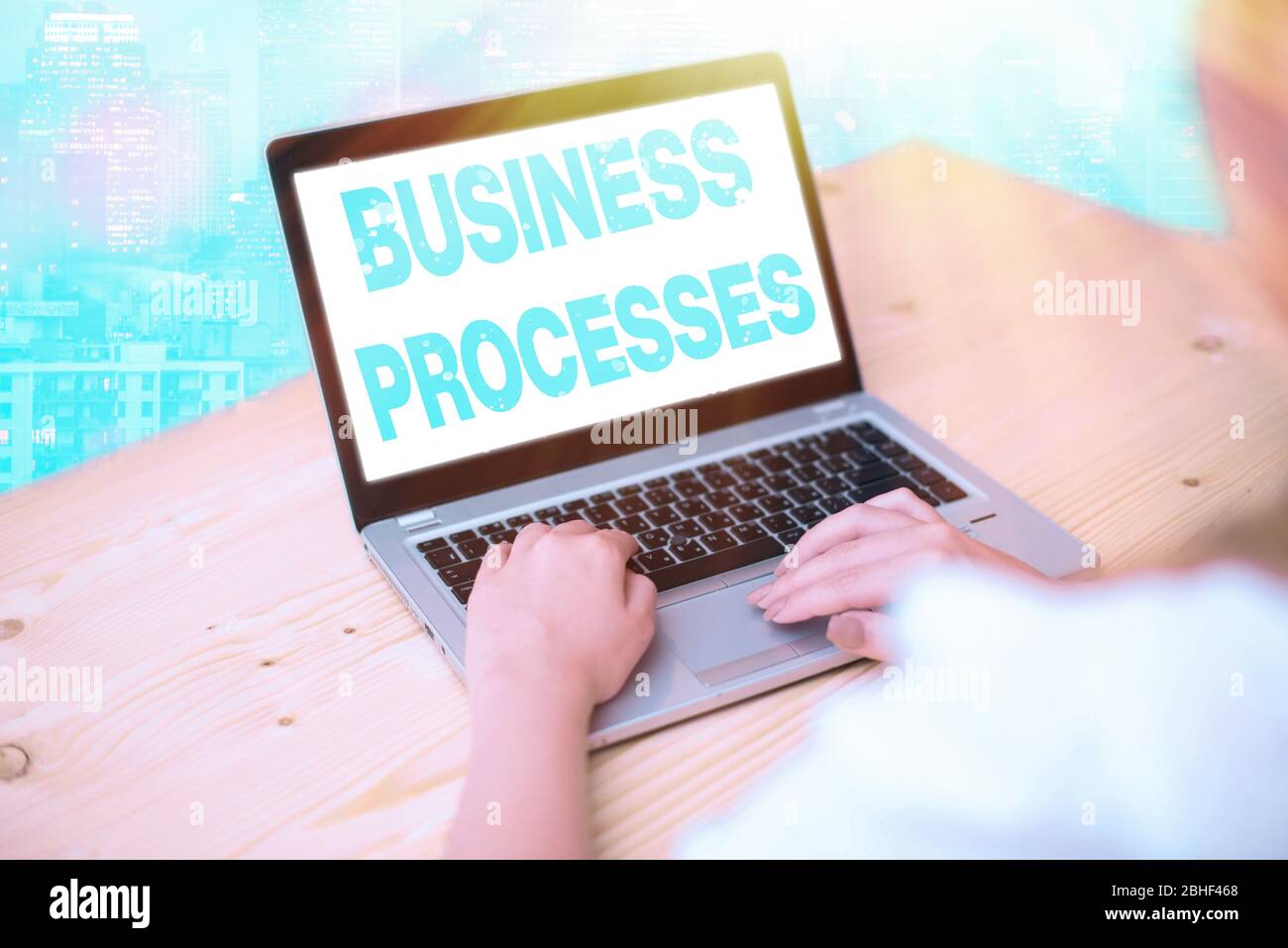 Handwriting text writing Business Processes. Conceptual photo Methods ...