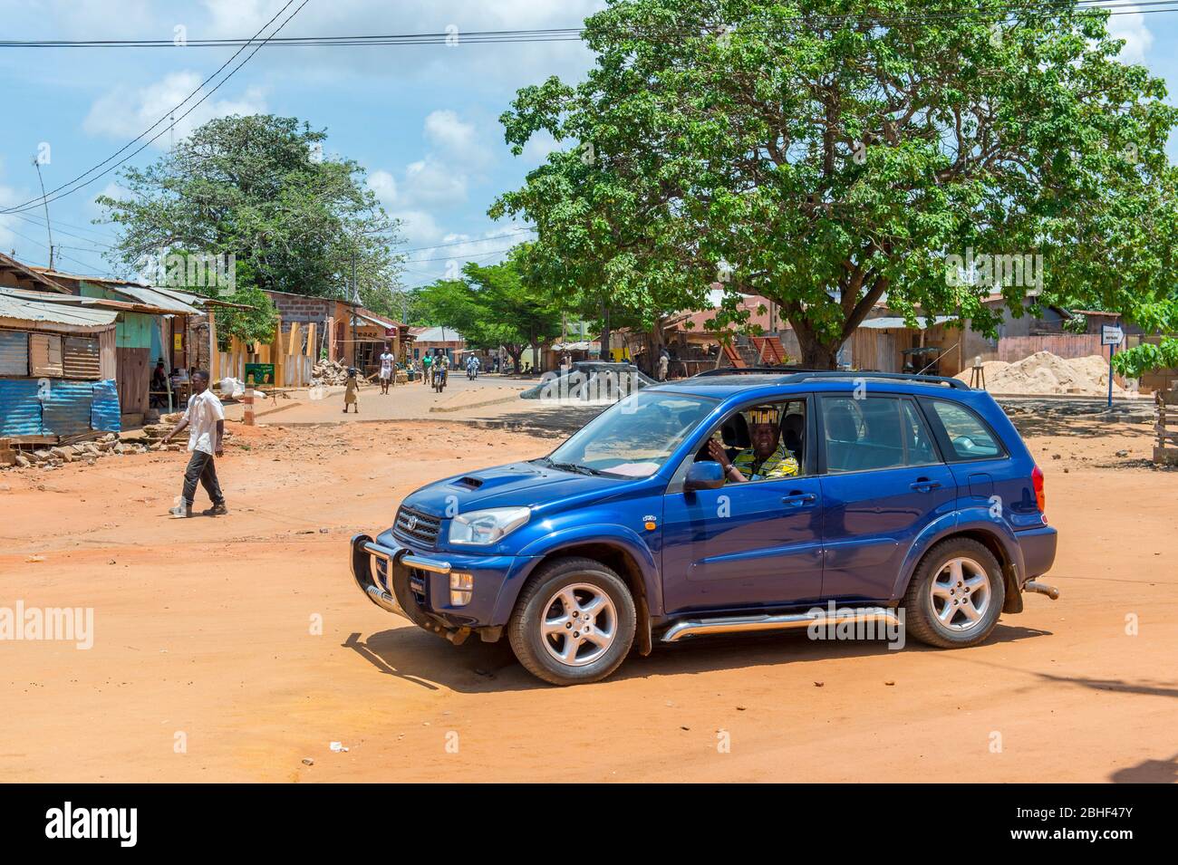 Street scene in Ouidah, Benin Stock Photo - Alamy
