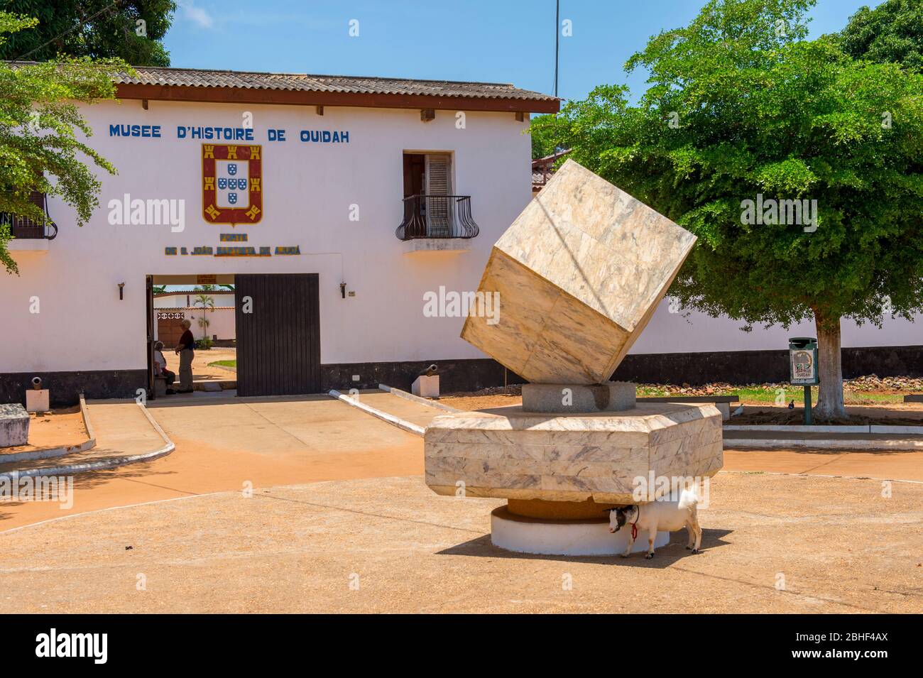 Ouidah Museum of History in old fortress in Ouidah, Benin Stock Photo ...