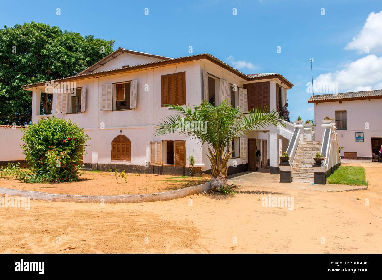 Ouidah Museum of History in old fortress in Ouidah, Benin Stock Photo ...