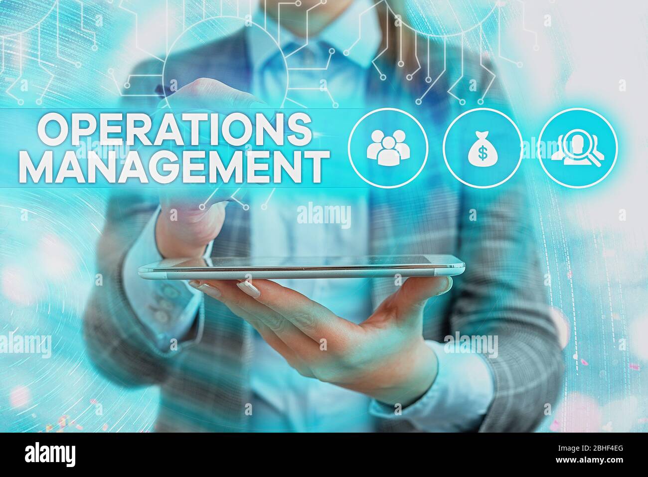Text sign showing Operations Management. Business photo text ensure Inputs to Output the ...