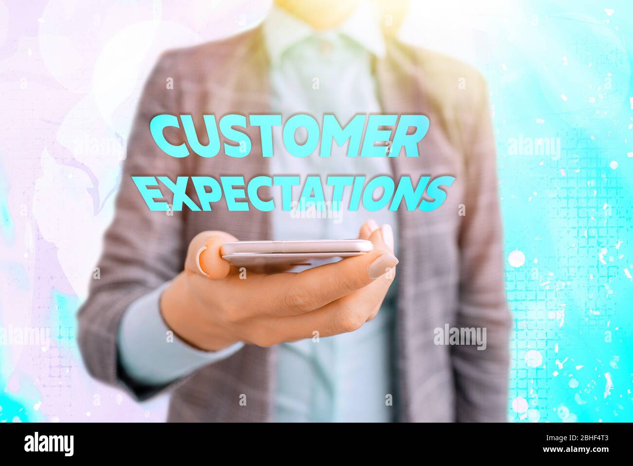 Conceptual hand writing showing Customer Expectations. Concept meaning ...