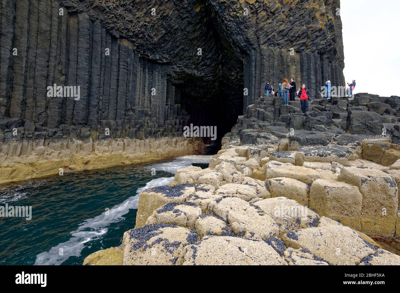 Isle of Staffa and Fingals Cave, Western Isles, Scotland Stock Photo ...