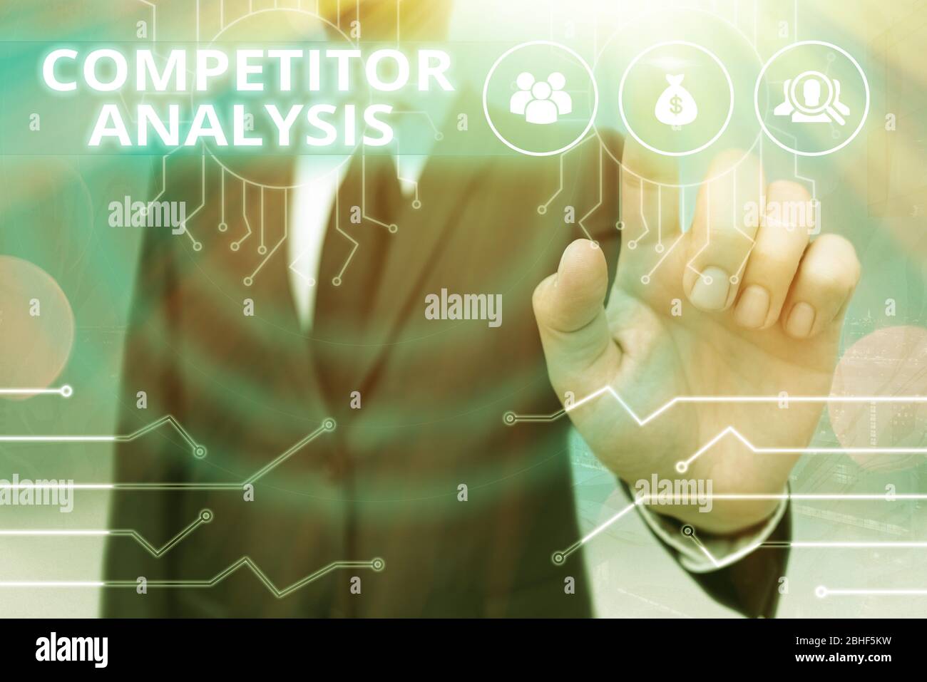 Writing note showing Competitor Analysis. Business concept for ...