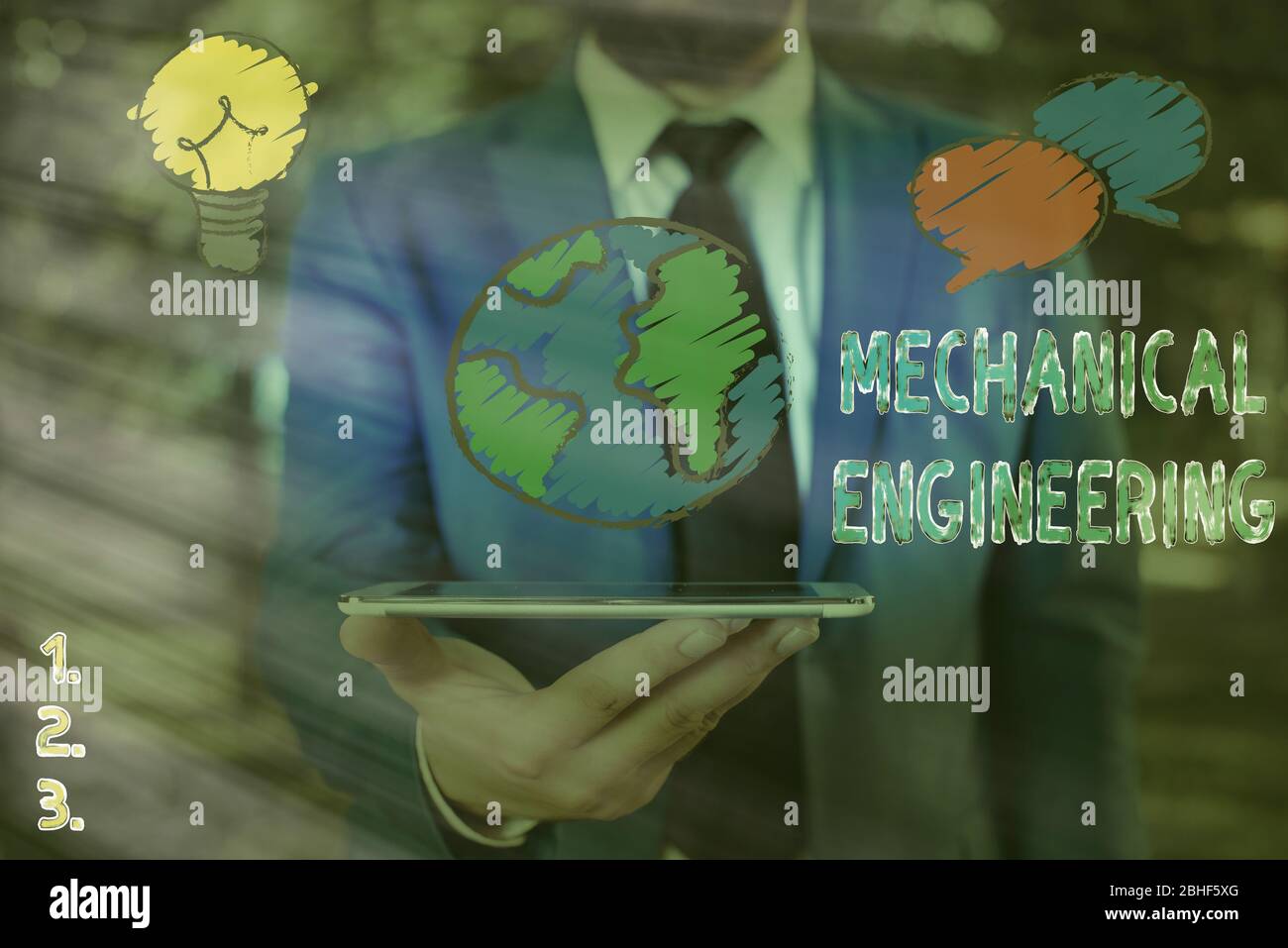 Handwriting text Mechanical Engineering. Conceptual photo deals with ...