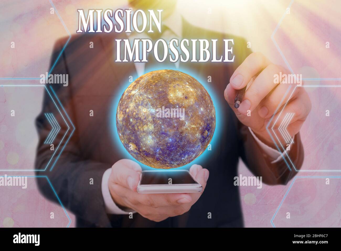 Handwriting text writing Mission Impossible. Conceptual photo Difficult ...