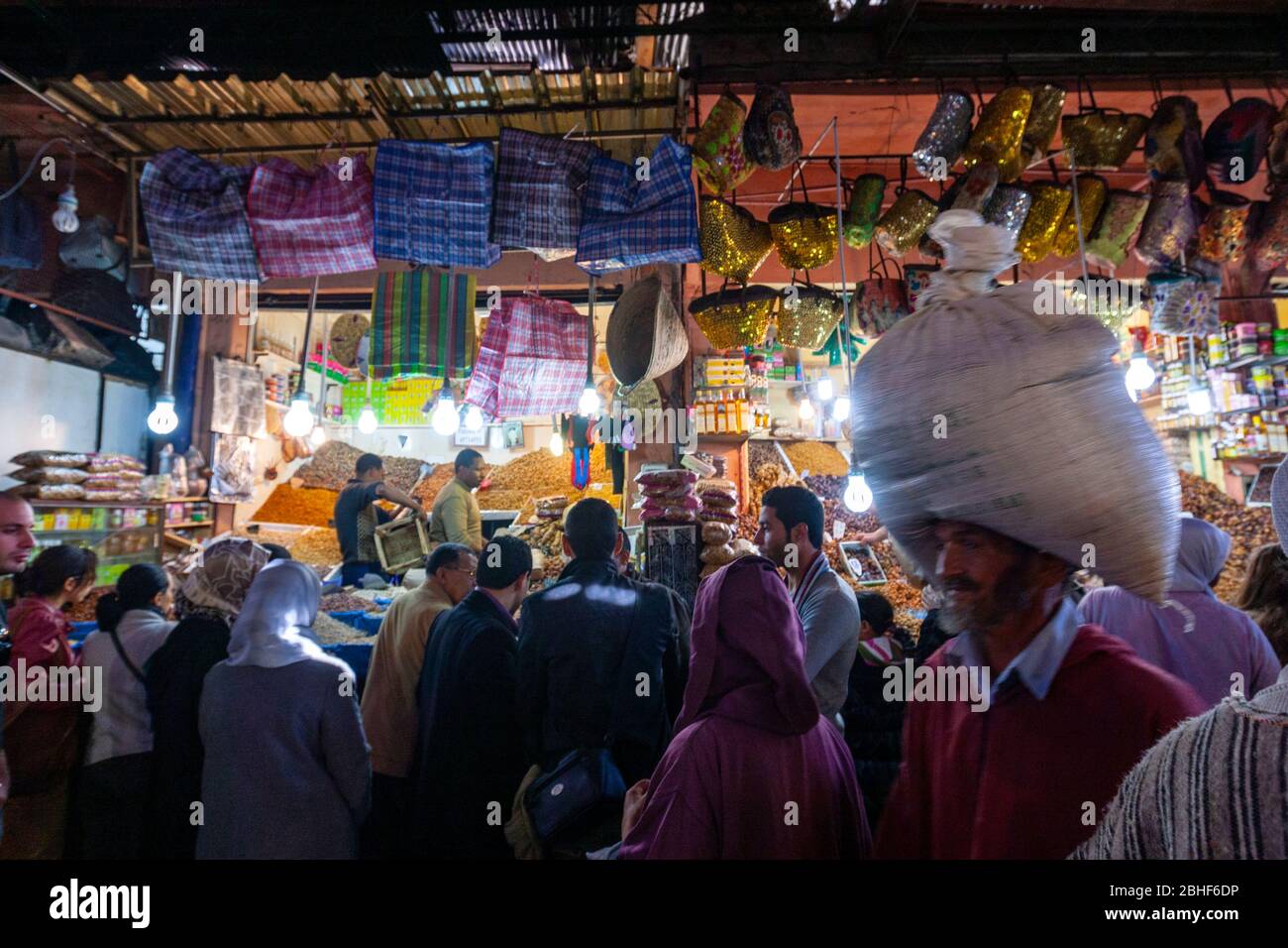 Dates stall in Souks and Medina of Marrakesh, Morocco Stock Photo - Alamy