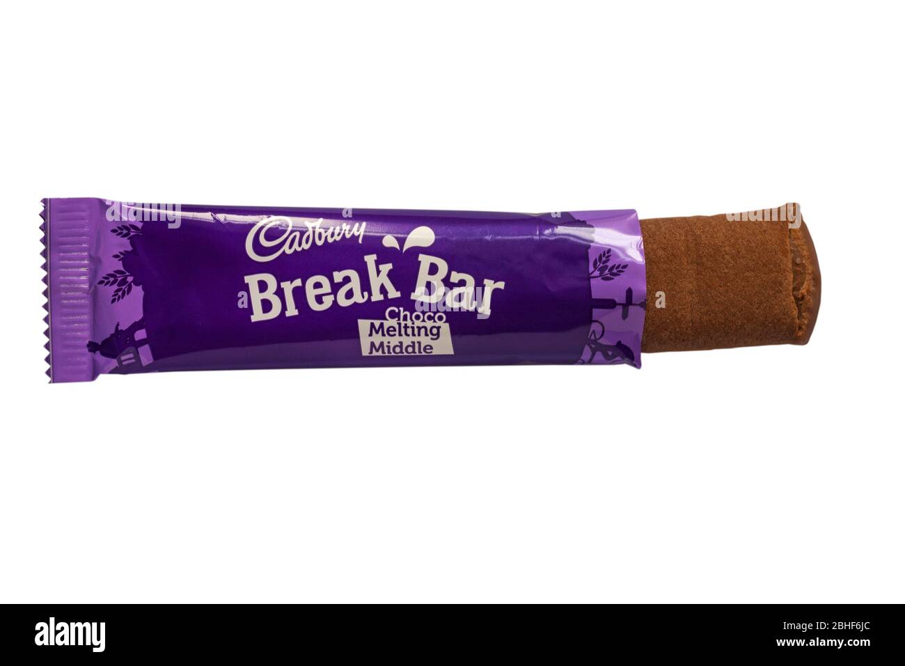Cadbury Break Bar Choco Melting Middle chocolatey filling bar opened to ...
