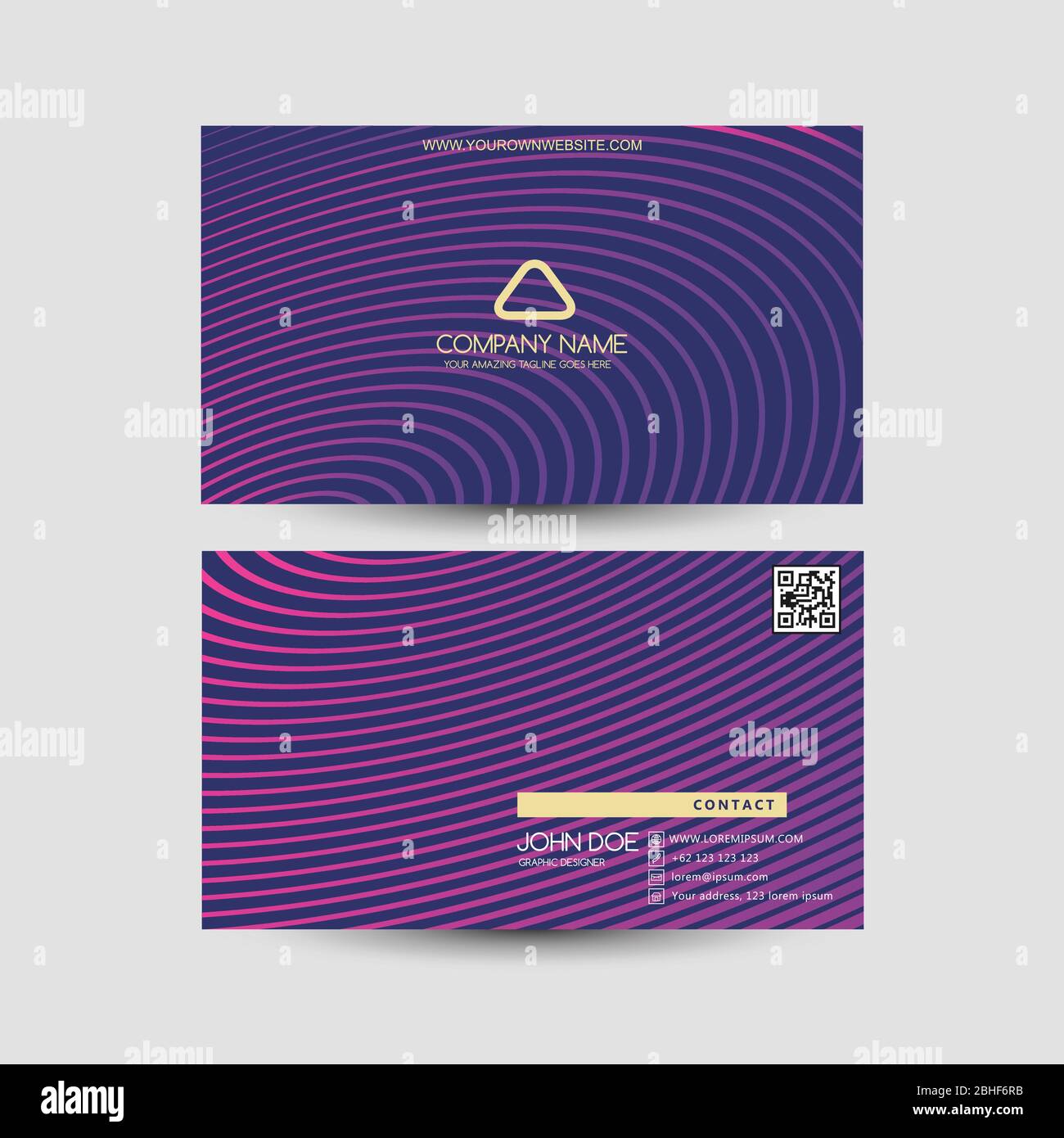 Business Card with purple styles Stock Vector Image & Art - Alamy