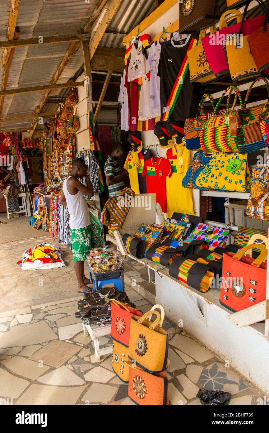 The arts and crafts market in Accra the capital and largest city of ...