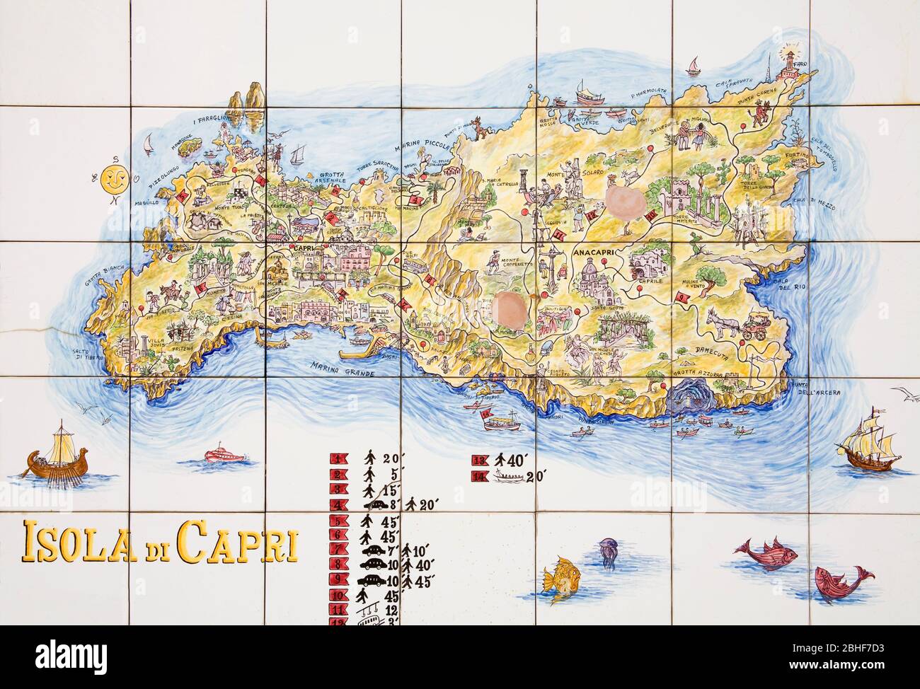 Map capri hi-res stock photography and images - Alamy