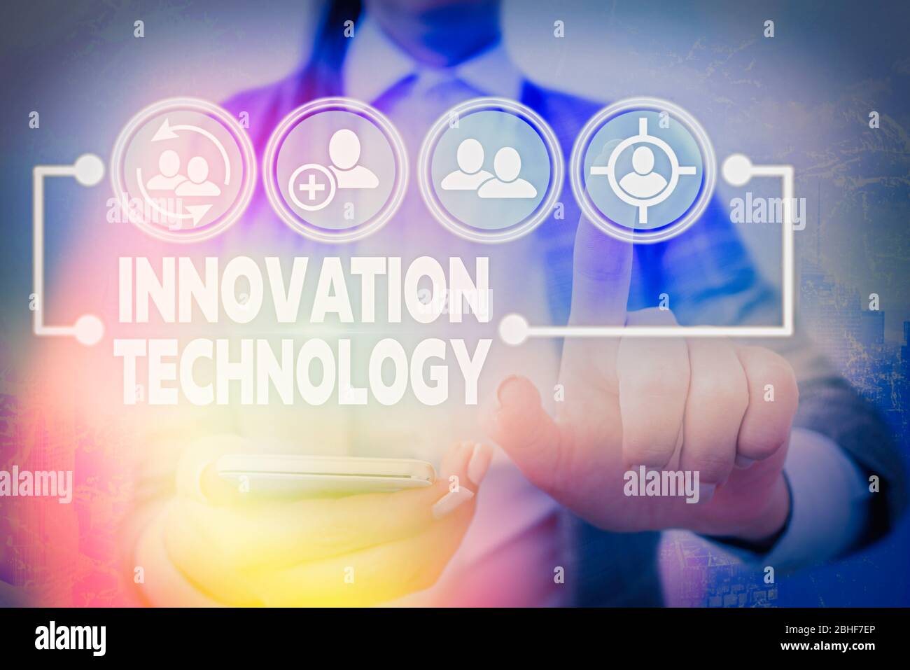 Writing note showing Innovation Technology. Business concept for New ...