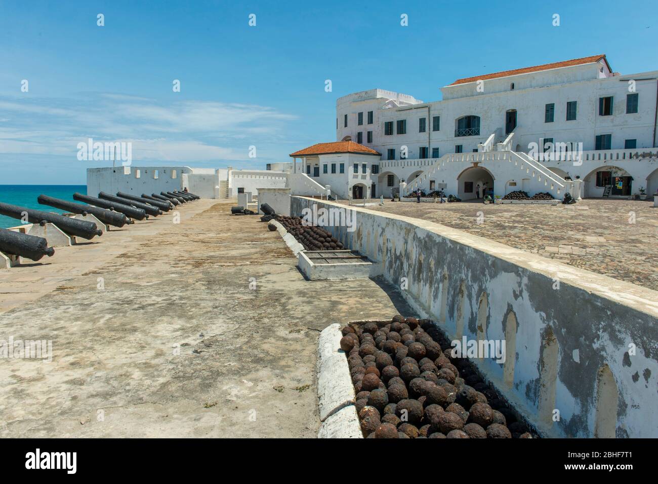 The Cape Coast Castle (UNESCO World Heritage Site) is one of a number ...