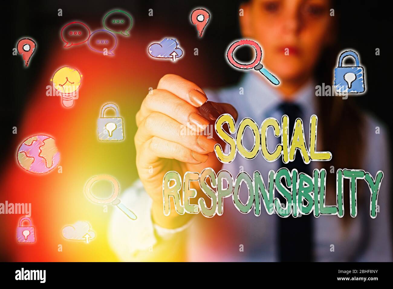 Handwriting text Social Responsibility. Conceptual photo Obligation for ...