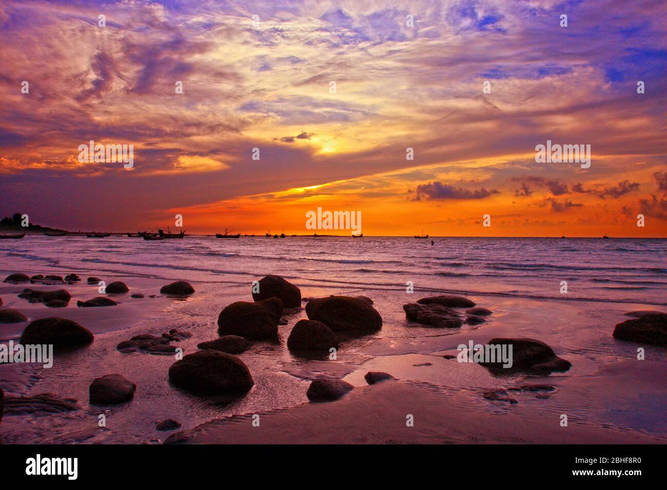 Sunset at Saint Martin's Island. Saint Martin's Island, locally known ...