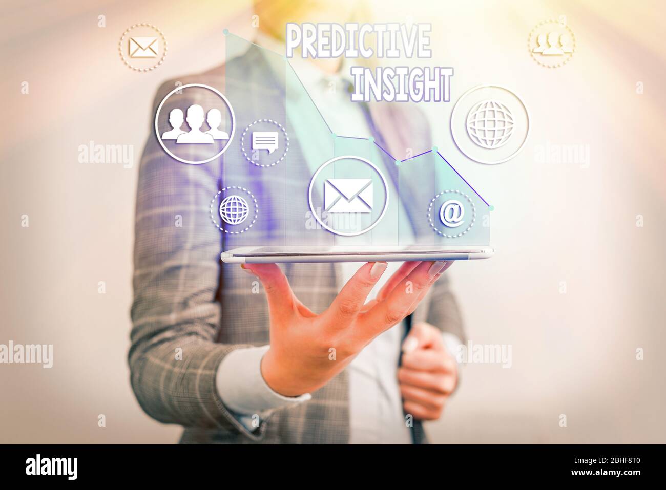 Writing note showing Predictive Insight. Business concept for Proactive ...