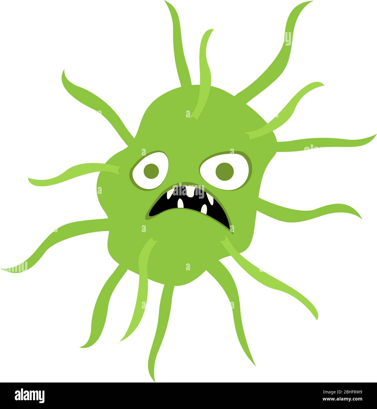 Isolated angry virus image Stock Vector Image & Art - Alamy