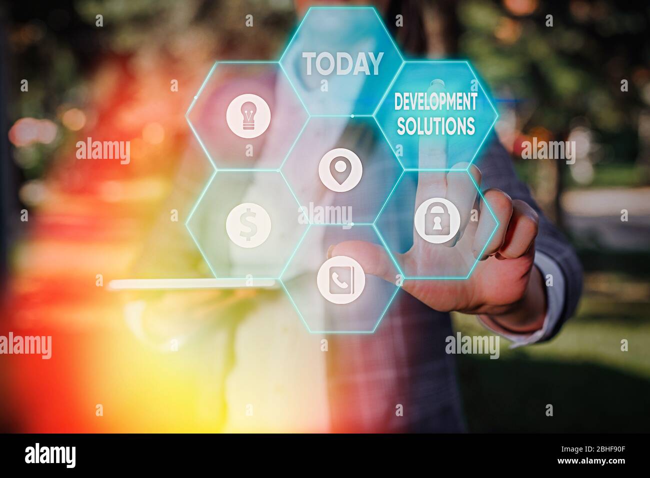 Handwriting text Development Solutions. Conceptual photo Efficient ...