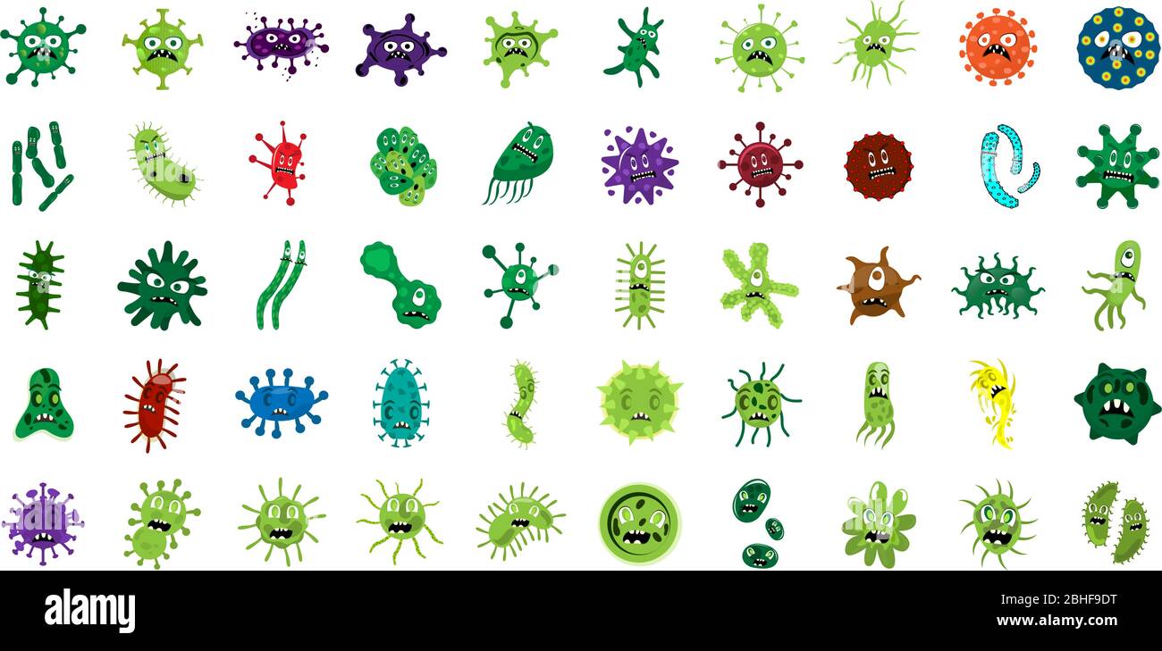 Set of angry virus Stock Vector Image & Art - Alamy
