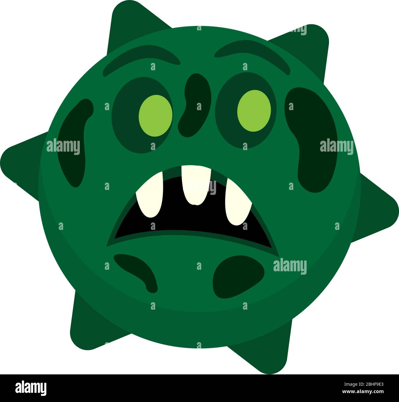 Isolated angry virus image Stock Vector Image & Art - Alamy
