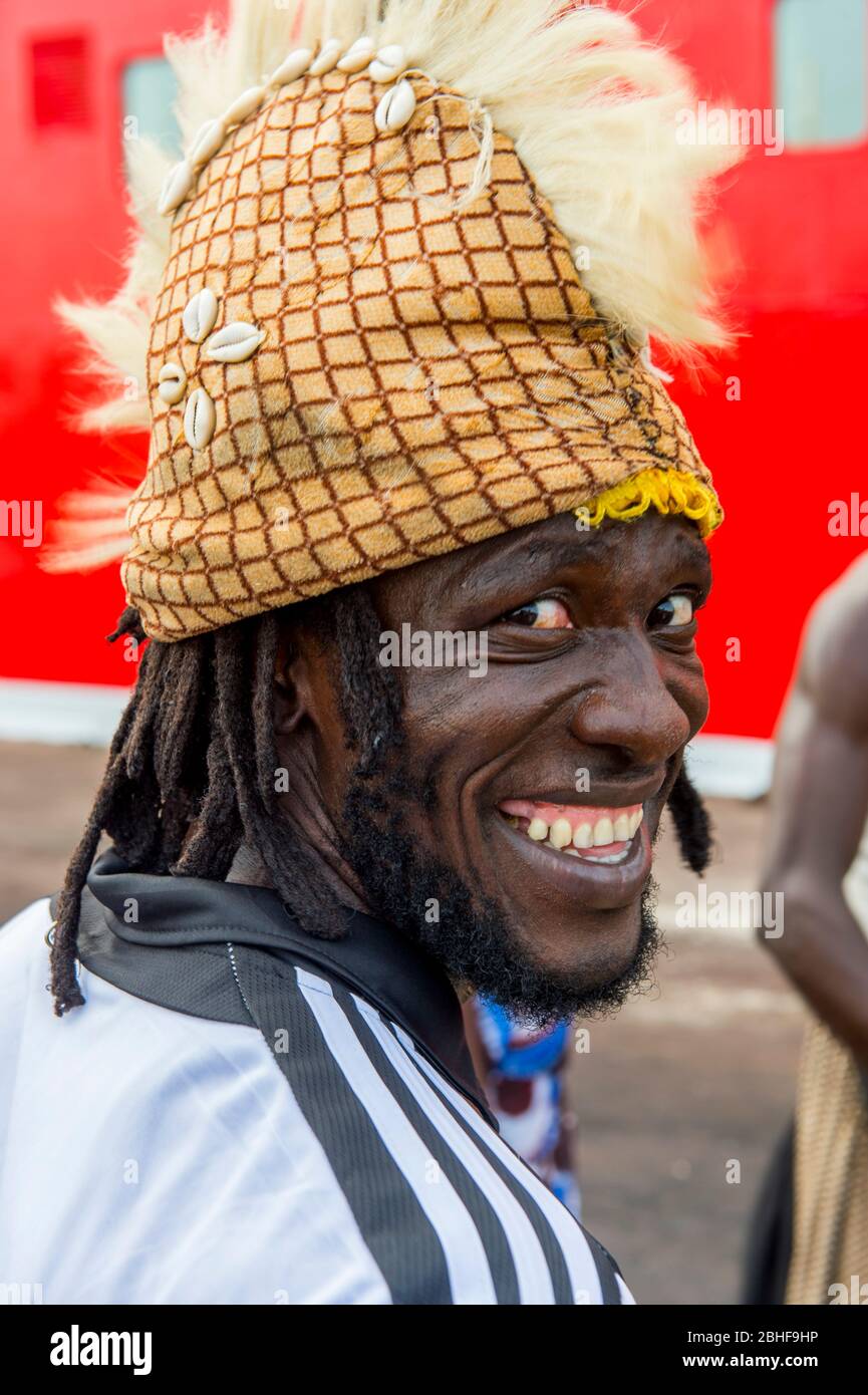 Portrait of local man in Banjul, the capital city of The Gambia Stock ...