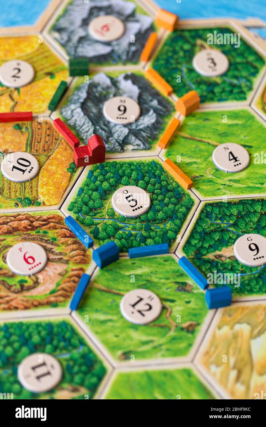 Settlers of catan board game hi-res stock photography and images - Alamy