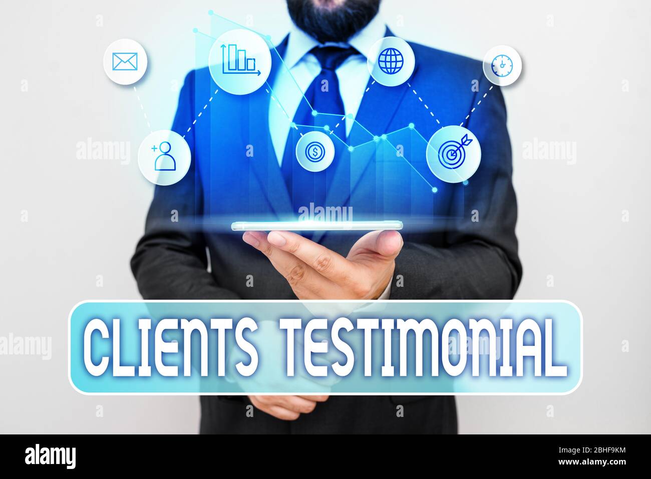 Writing note showing Clients Testimonial. Business concept for Formal ...