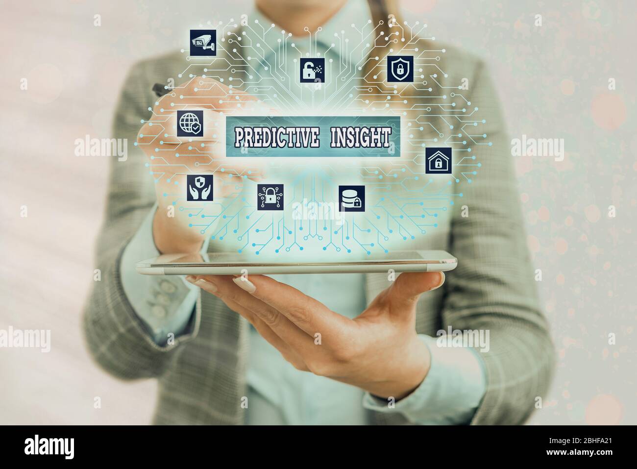 Text sign showing Predictive Insight. Business photo text Proactive ...