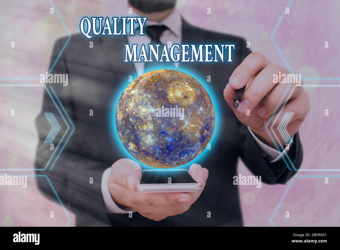 Handwriting text writing Quality Management. Conceptual photo Maintain ...