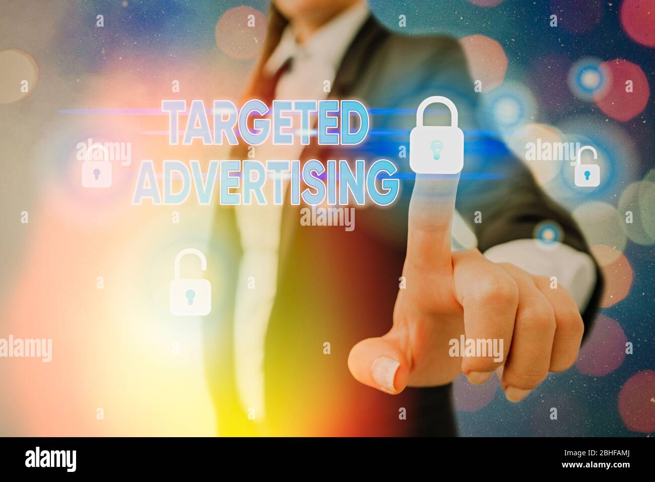 Writing note showing Targeted Advertising. Business concept for Online ...
