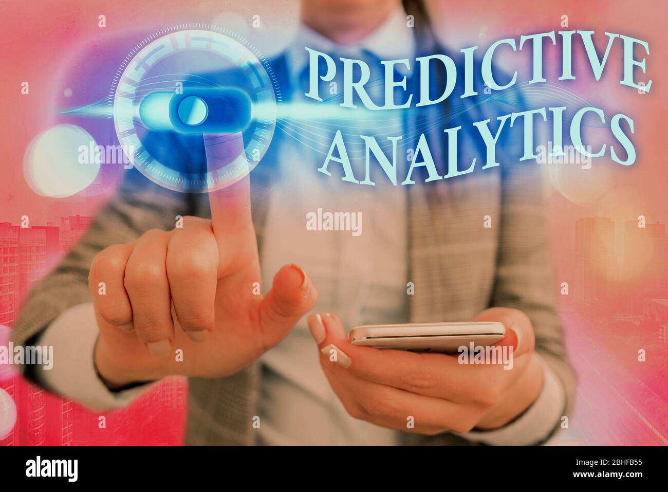 Writing note showing Predictive Analytics. Business concept for Optimize Collection Achieve CRM ...