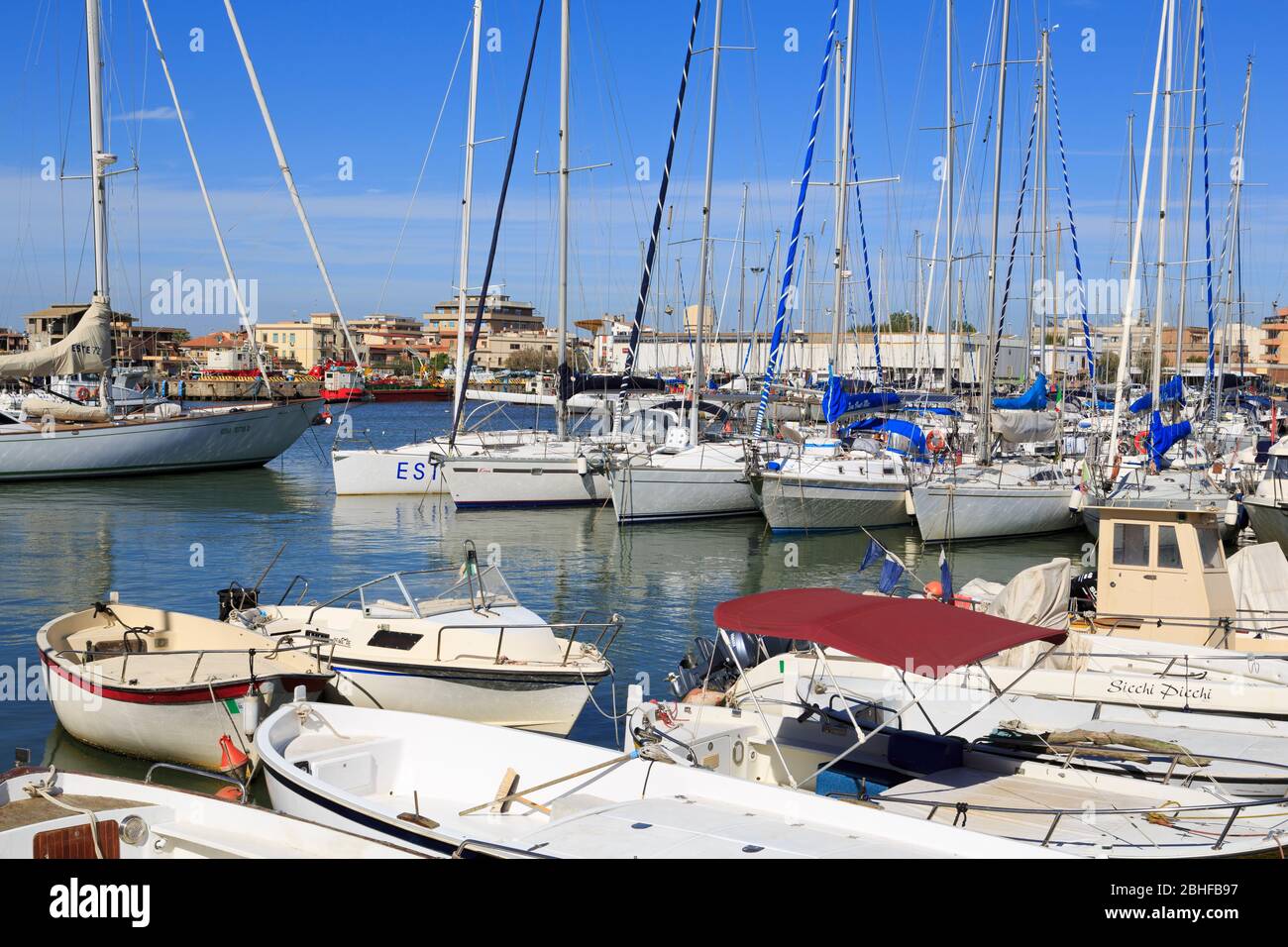 Yacht Marina, Port of Fiumicino, Rome, Italy, Europe Stock Photo - Alamy