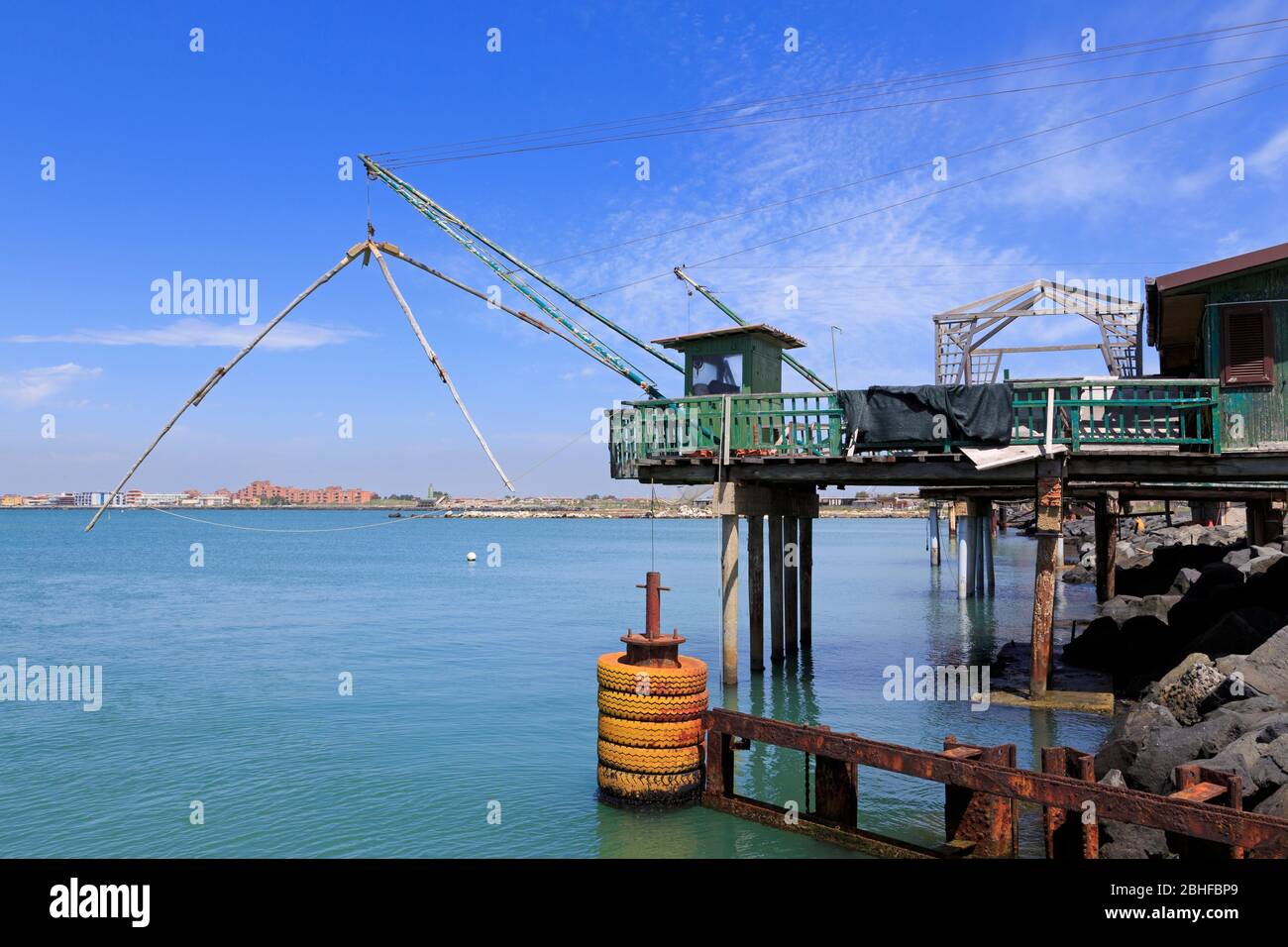 Fishing hut, Fiumicino Town, Rome, Italy, Europe Stock Photo - Alamy