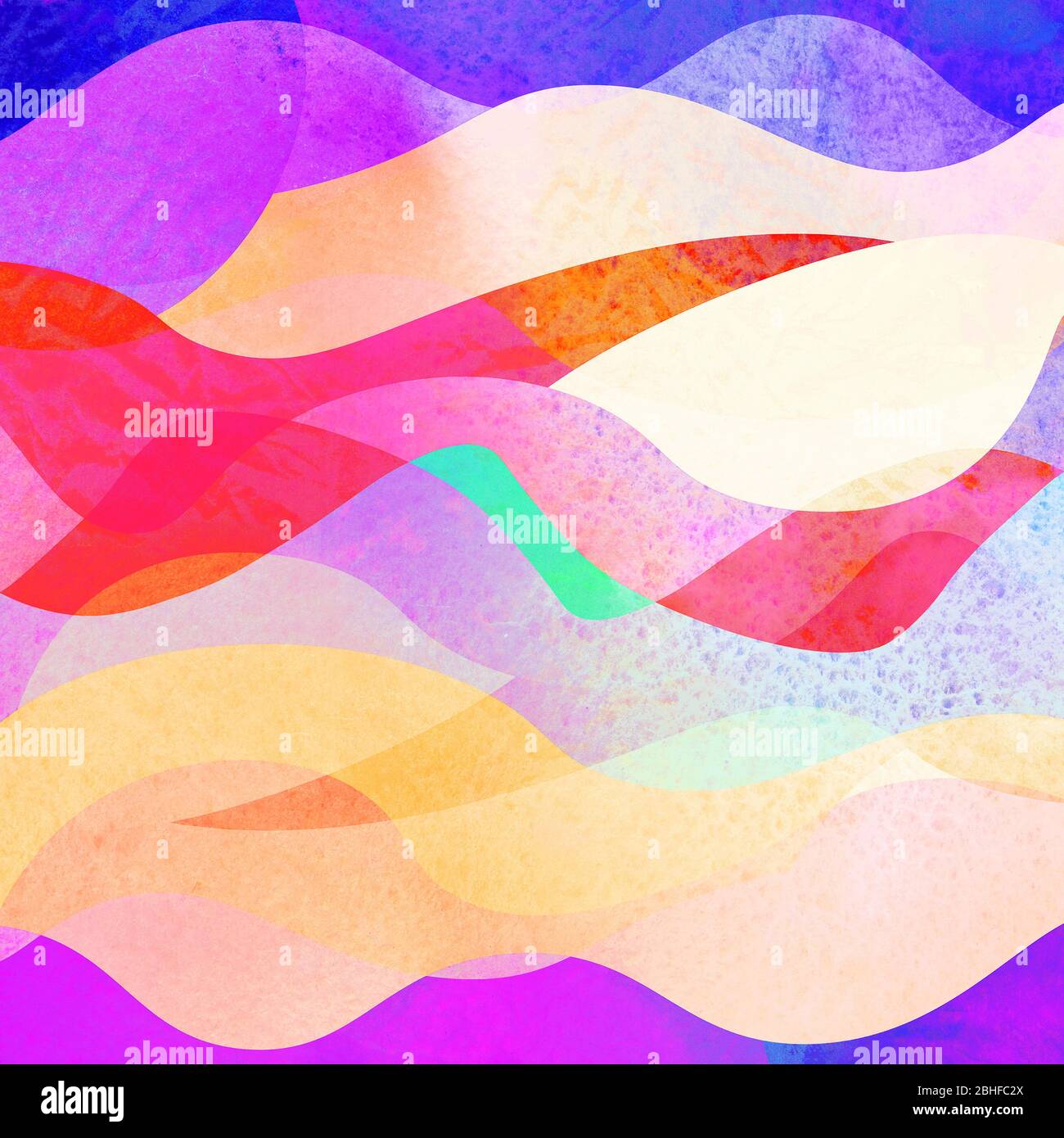 Colorful abstract waves beautiful image in a shape Stock Photo - Alamy