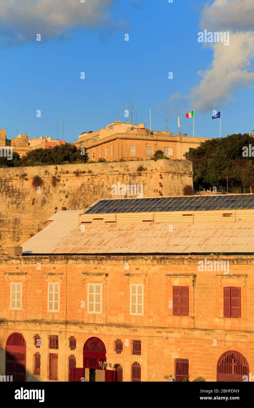 Pinto Wharf, Valletta, Malta, Europe Stock Photo - Alamy