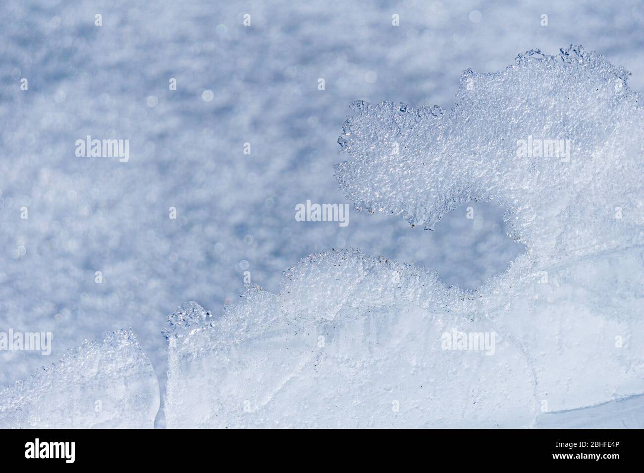 melting ice background or texture blue frozen water Stock Photo - Alamy