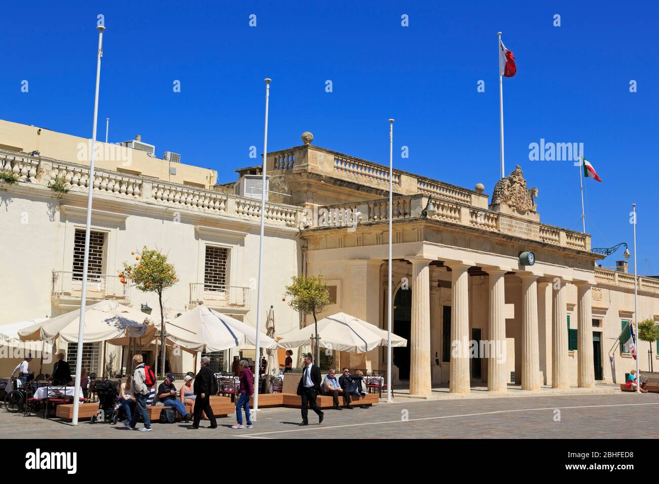 St. George's Square, Valletta, Malta, Europe Stock Photo - Alamy