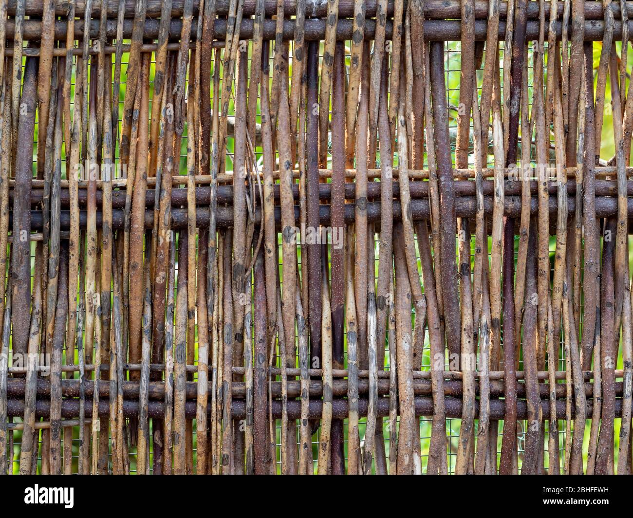 Wattle fence hi-res stock photography and images - Alamy