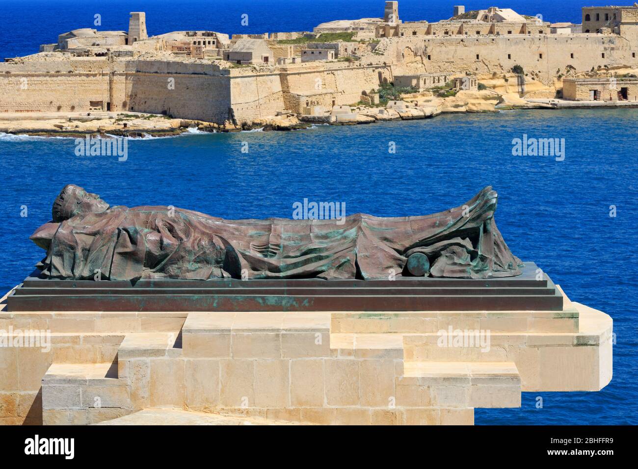 Valletta memorial fort ricasoli malta hi-res stock photography and ...