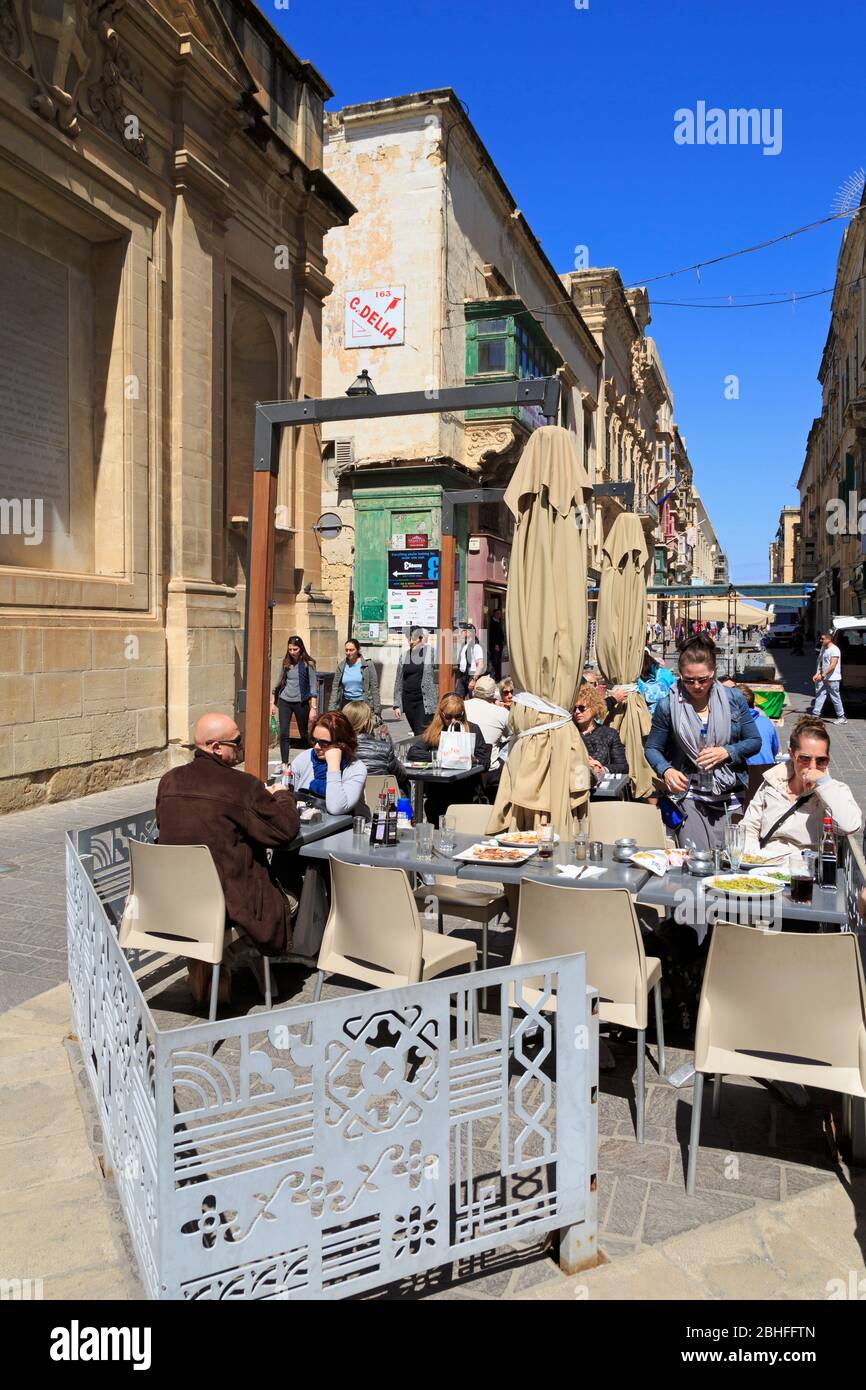 Merchants street valletta malta hi-res stock photography and images - Alamy