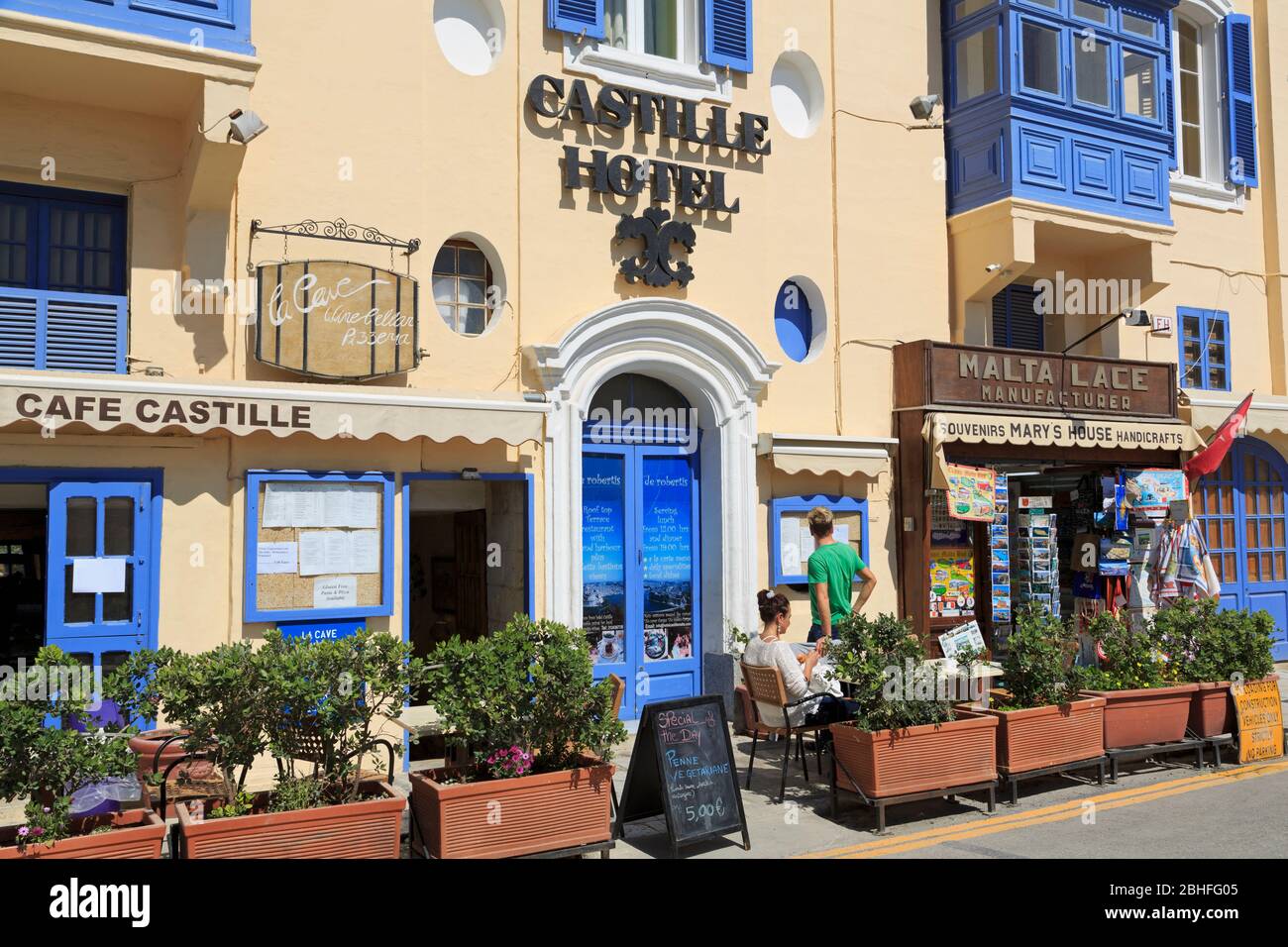 Castille Hotel, Valletta, Malta, Europe Stock Photo - Alamy