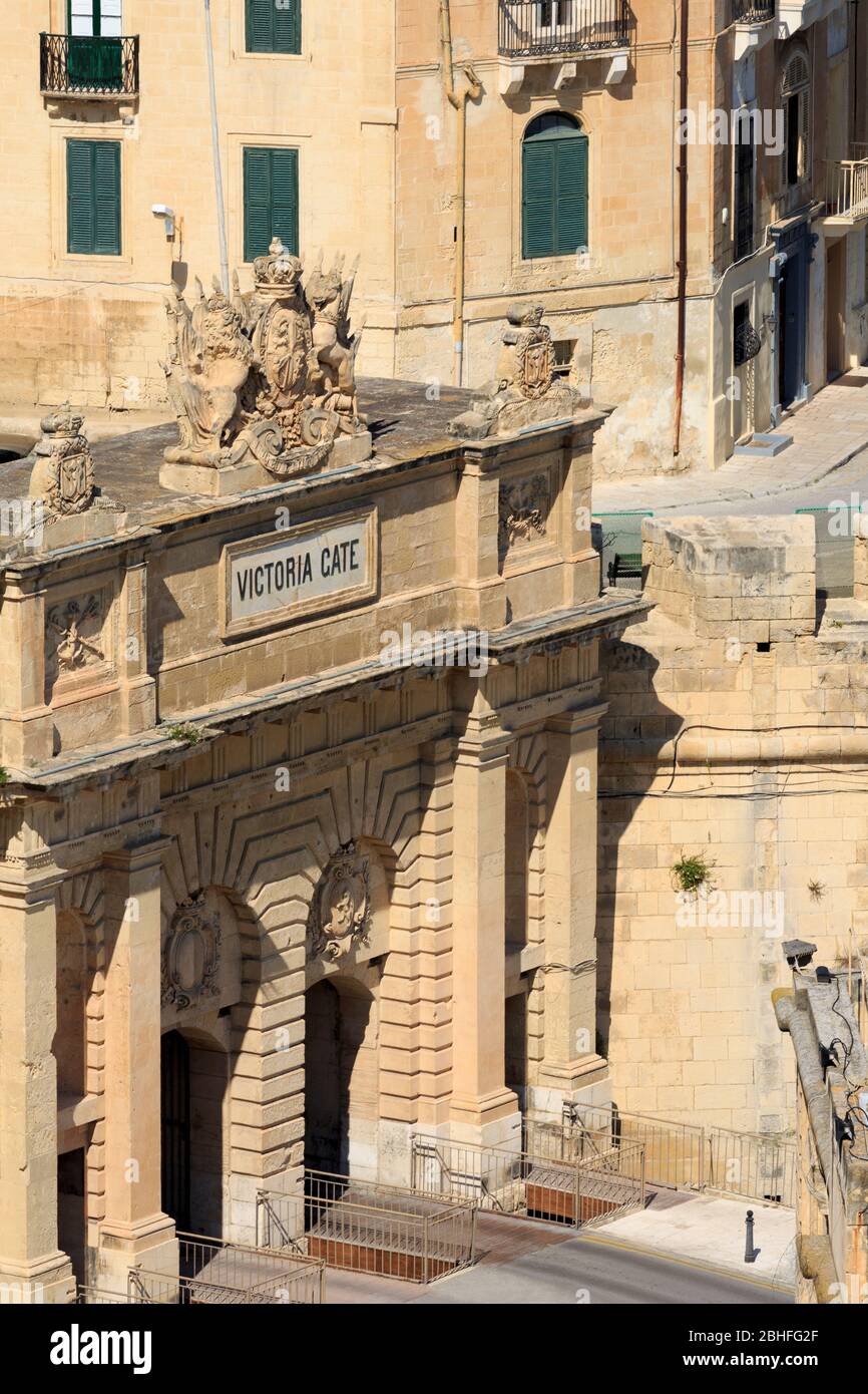 Victoria Gate, Valletta, Malta, Europe Stock Photo - Alamy