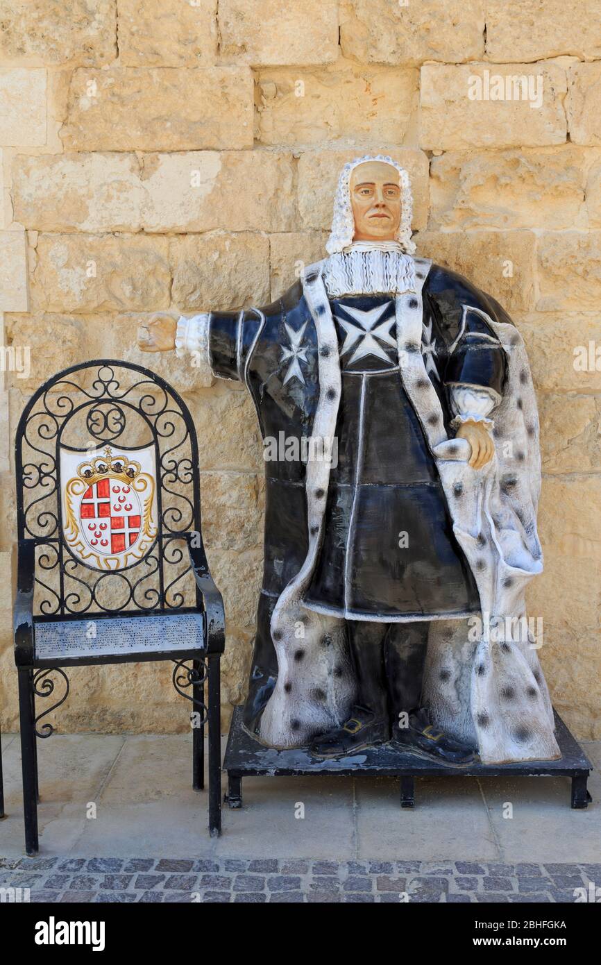 Chair, Pinto Wharf, Valletta, Malta, Europe Stock Photo - Alamy