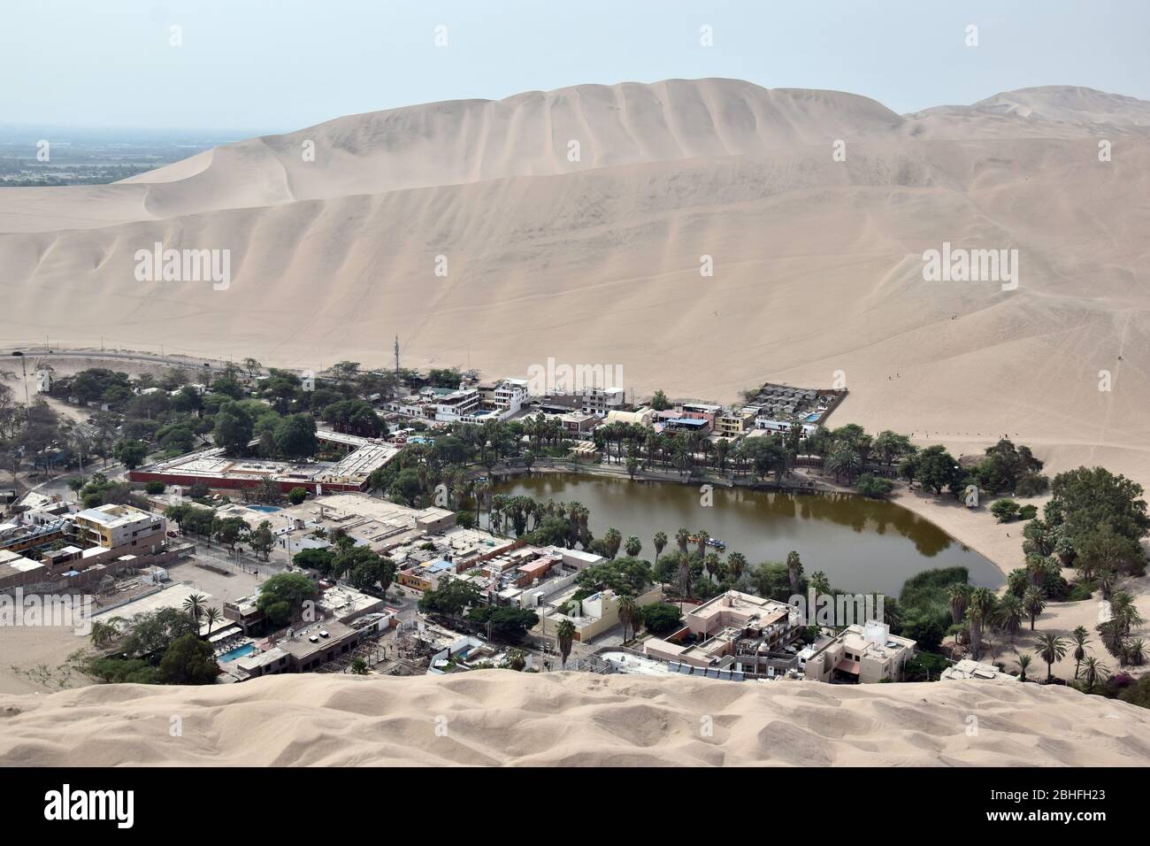 Scenery in Huacachina, Peru Stock Photo - Alamy