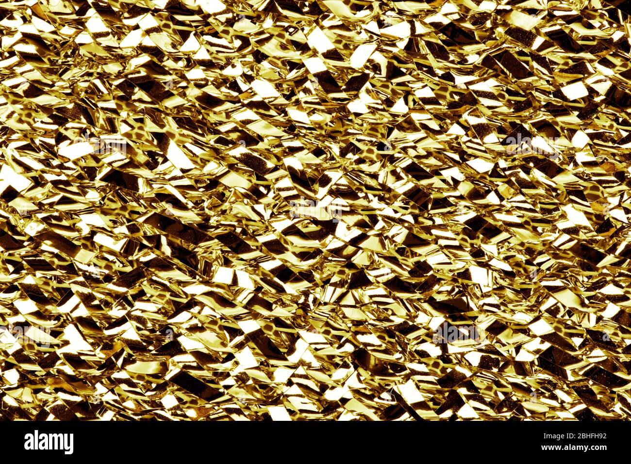 Gold crumpled metal foil texture. Metal glossy surface background Stock ...